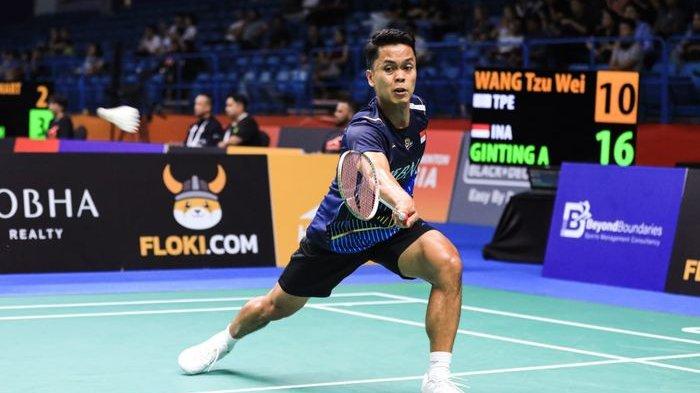 Anthony Ginting Tambah Wakil Indonesia di Badminton Asia Championship 2023 Kalahkan Kenta ...