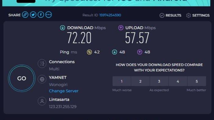 Cara Mudah Cek Kecepatan Internet di Handphone Android dan Iphone ...