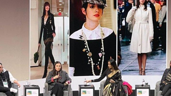 Ketika Model Fashion Summit Moskow Rusia Berlenggak-lenggok di Tengah ...