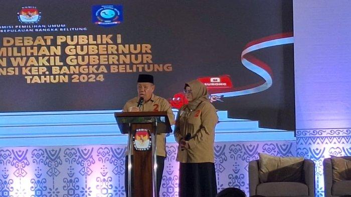 Debat Pilkada Babel, Pasangan Hidayat-Hellyana Sebut Punya Sembilan Program Unggulan - Bangkapos.com