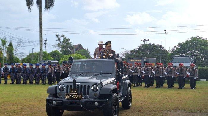Polda Babel Gelar Upacara HUT Bhayangkara ke-78 di Kantor Gubernur Babel - Bangkapos.com