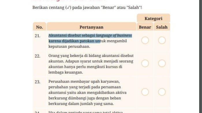 Kunci Jawaban Ekonomi Kelas 12 SMA Kurikulum Merdeka Halaman 193 194: Benar Atau Salah - Halaman ...