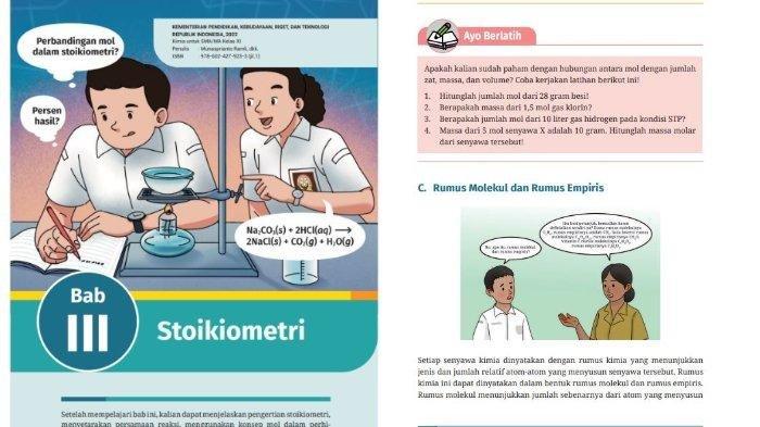 Kunci Jawaban Kimia Kelas 11 SMA Kurikulum Merdeka Halaman 70:Stoikiometri - Bangkapos.com