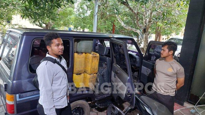 Polres Bangka Selatan Tangkap Pengemudi Bawa 40 Jeriken Berisi BBM Pertalite Subsidi di Desa ...