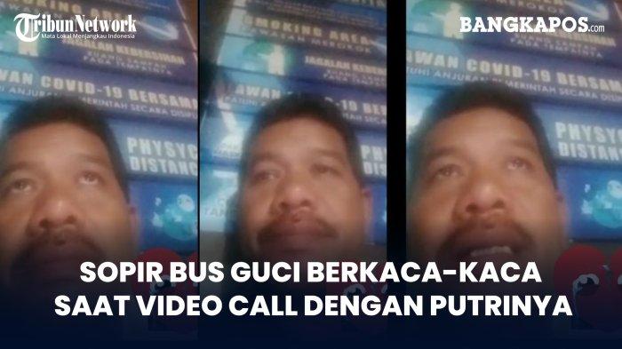 VIDEO Sopir Bus Jatuh ke Sungai Guci, Mata Berkaca-kaca saat Video Call ...