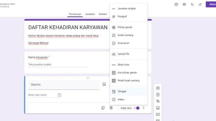 Tutorial Membuat Absensi Online Lewat Google Form, Mudah Tanpa Ribet - Bangkapos.com