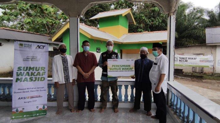 ACT Bangka Resmikan Sumur Wakaf di Masjid Miftahul Jannah - Bangkapos.com