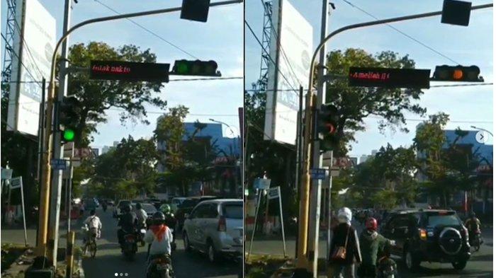 Viral Video 'Cinta Ditolak, Lampu Lalu Lintas Bertindak', Traffic Light ...