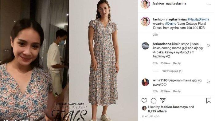Fashion Nagita Slavina, Dress Mirip Daster Ini Saja Seharga Cicilan ...