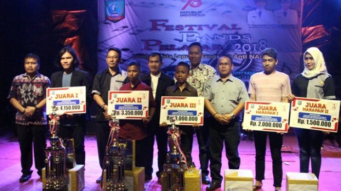 Inilah Para Pemenang Festival Band Pelajar 2018 Cipta lagu Anti Napza ...