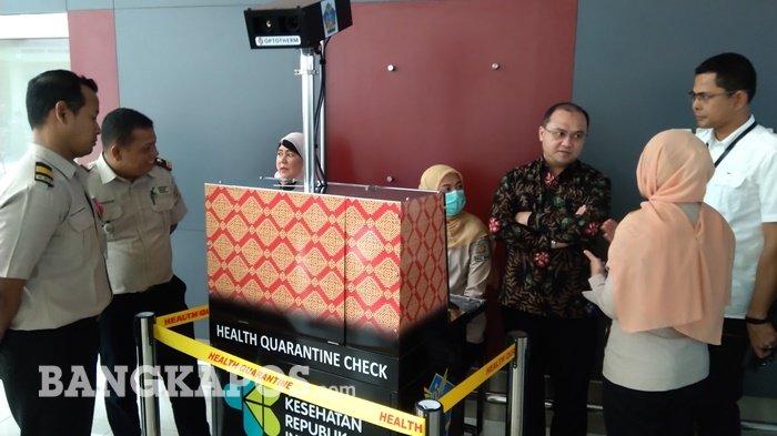 Gubernur Babel Lakukan Pengecekan Alat Pengukur Suhu Tubuh Thermal ...