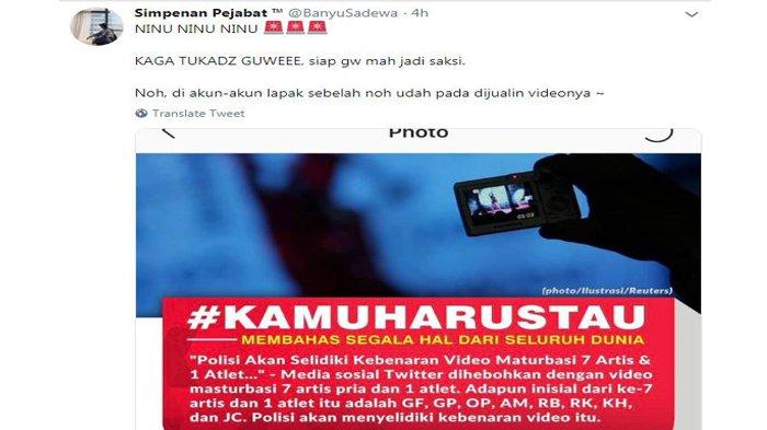 Heboh Video Masturbasi Diduga Tujuh Artis dan satu Atlet Bulutangkis ...