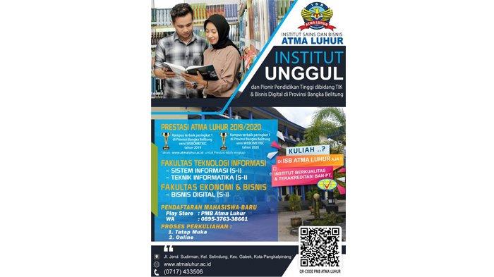 ISB Atma Luhur Menjadi Kampus Nomor 1 di Provinsi Kepulauan Bangka ...