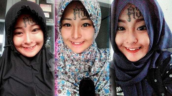 Cantiknya, Ada Tato di Dahi Mantan Anak Punk yang Kini Berhijab, Lihat ...
