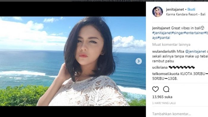 Biasa Pakai Rambut Palsu, Ini Foto-foto Cantiknya Jenita Janet Tampil Asli di Belakang Layar ...