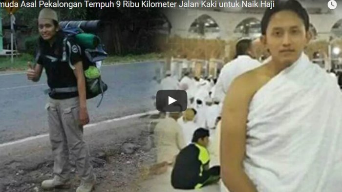 Khamim Naik Haji Jalan Kaki, Awalnya Diolok-olok tapi Kini Sudah Tiba di Makkah - Bangkapos.com