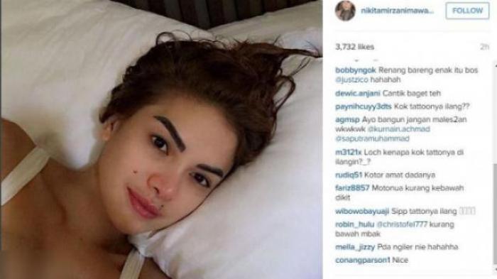 Nikita Mirzani Menantang di Atas Ranjang - Bangkapos.com