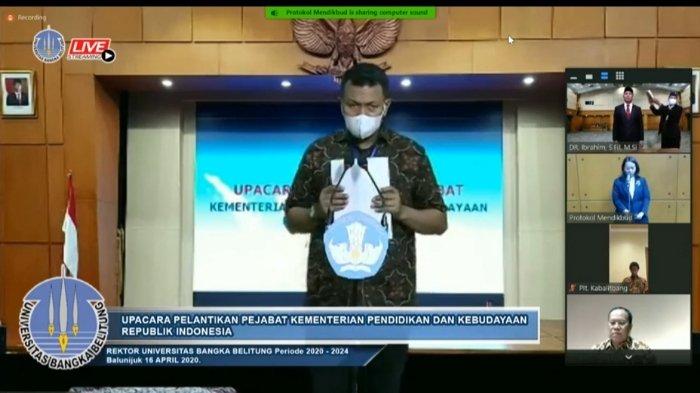 Ibrahim Sah Jadi Rektor UBB, Pelantikan Secara Daring, Begini Pesan ...