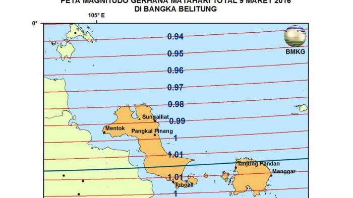 Ini Kawasan di Bangka Belitung yang Kena Gerhana Total dan Gerhana ...