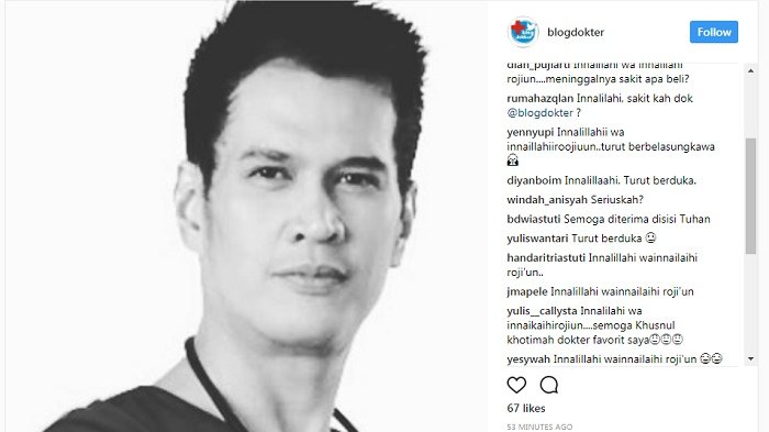 Diduga Ini Penyebab dr Ryan Thamrin Meninggal, Benarkah? - Bangkapos.com