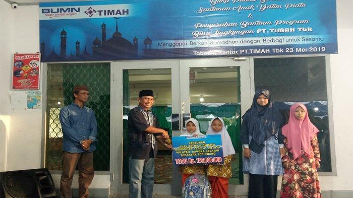 VIDEO : Wasprod PT Timah Unit Toboali Santuni Anak Yatim - Bangkapos.com