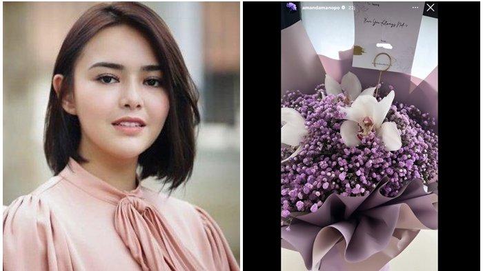Nama Pengirim Bunga buat Amanda Manopo Disorot, Bikin Pasangan Arya Saloka di Ikatan Cinta ...
