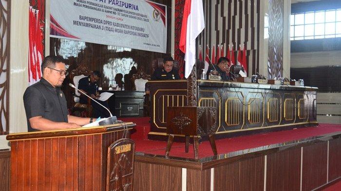 Gelar Rapat Paripurna Bapemperda, DPRD Kotabaru Sampaikan Tiga Raperda Inisiatif ...