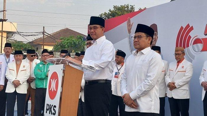 Penampilan Anies dan Cak Imin Kala Daftar Capres-Cawapres, Massa Pendukung Padati Kawasan KPU ...