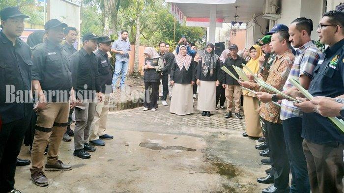 Jelang Pemilu 2024 Bawaslu Kota Banjarmasin Gelar Apel Siaga