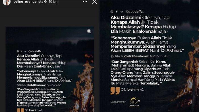 Merasa Dijahati Seusai Mualaf, Celine Evangelista Singgung Orang Dzalim ...
