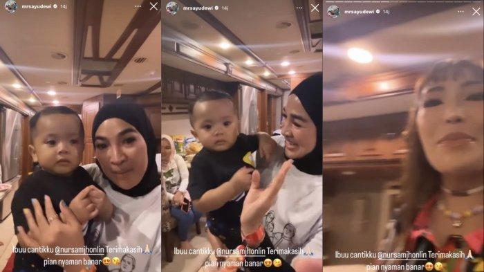 Datangi Istri Haji Isam, Ayu Dewi Puji Wajah Nursam Jhonlin Kala Acara ...