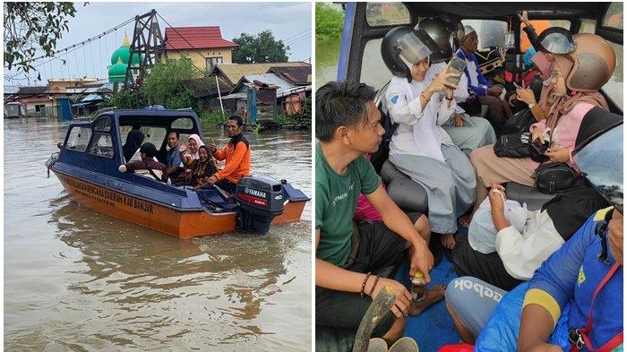 Bantu Warga Terdampak Banjir, BPBD Banjar Bangun Tenda, Dapur Umum hingga Angkutan Gratis ...
