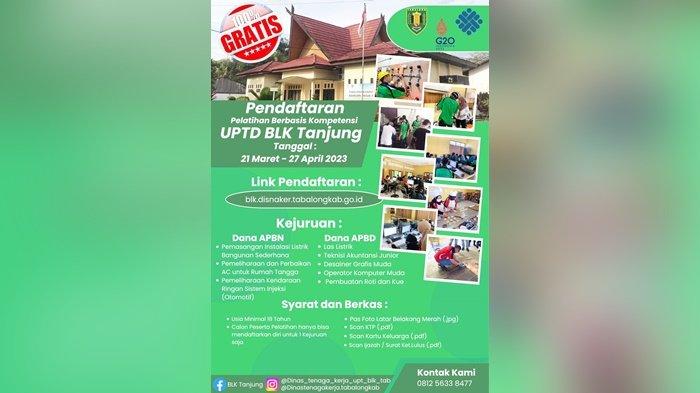 Ciptakan Tenaga Kerja, BLK Kabupaten Tabalong akan Melaksanakan ...