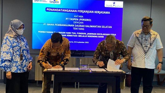 Bank Kalsel dan Taspen Penandatanganan NK Kalsel PKS Pembayaran ASN di ...