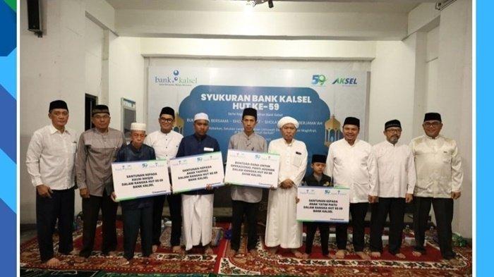 HUT ke-59 Bank Kalsel, UPZ Salurkan Bantunan Anak Yatim Piatu, Tahfidz ...