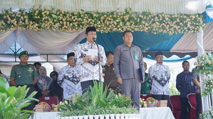 Bupati Balangan Abdul Hadi Pimpin Upacara Memperingati HUT ke-78 PGRI - Banjarmasinpost.co.id