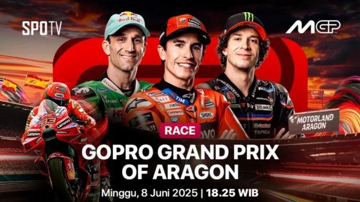 LINK dan Cara Nonton Streaming Race MotoGP Aragon Malam Ini Mulai Jam 19.00 WIB, Live Gratis ...