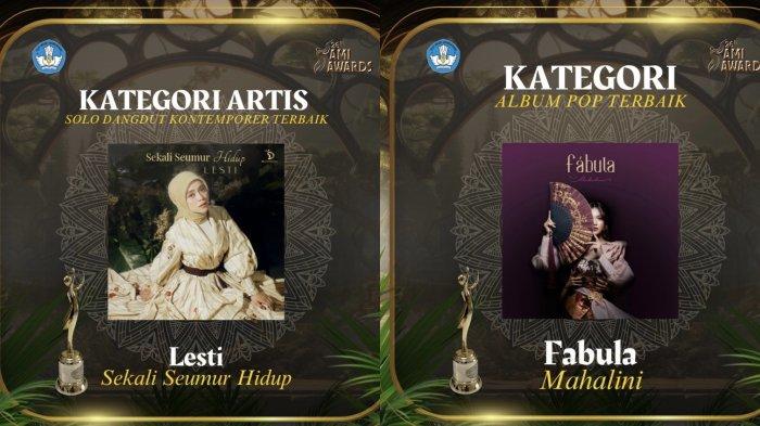 Daftar Lengkap Pemenang AMI Awards 2023, Ada Lesti Kejora, Sridevi, Amora Lemos Hingga Mahalini ...