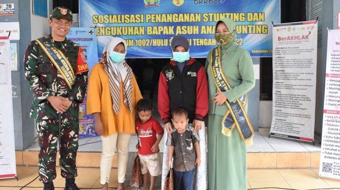 Jadi Bapak Asuh Anak Stunting, Dandim 1002/HST Ajak Tuntaskan Masalah Gizi - Banjarmasinpost.co.id