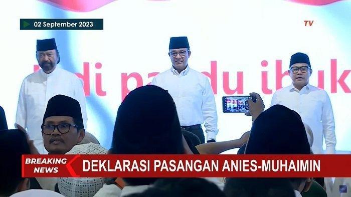 Duet AMIN Resmi Dideklarasikan, Anies - Cak Imin Siap Maju di Pilpres 2024, Surya Paloh Sebut ...