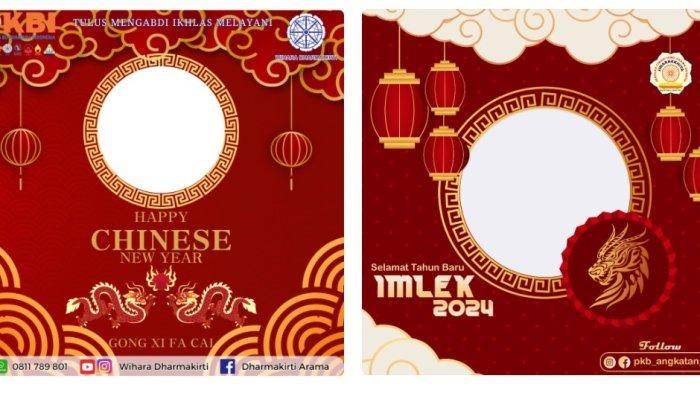 Desain Menarik Twibbon Tahun Baru Imlek 2024, Dapat Diposting Tanggal 10 Februari ...