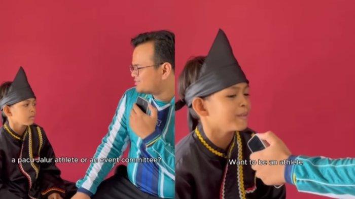 Sosok Dika the Aura Farming on Boat, Bocah Menari dalam Tradisi Pacu ...