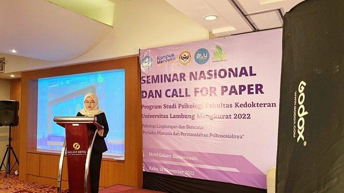 Seminar Nasional dan Call for Paper 2022 Psikologi FK ULM, Diikuti Mahasiswa dari Berbagai ...