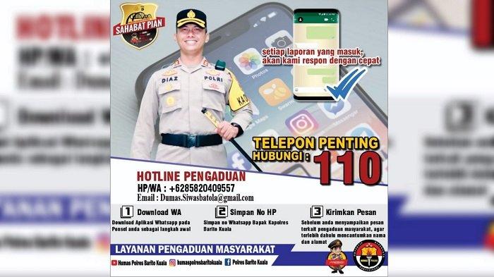 Permudah Layanan Pengaduan Masyarakat, Polres Batola Bagikan Kontak WA Aduan - Banjarmasinpost.co.id