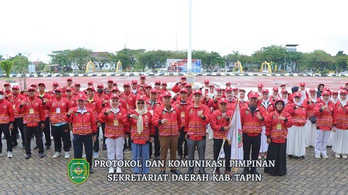 Lepas Kontingen Porseni PGRI, Pj Bupati Tapin Harapkan Junjung ...