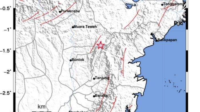 BREAKING NEWS! Gempa Bumi M 2.8 Guncang Daratan Tabalong Kalsel, BMKG ...