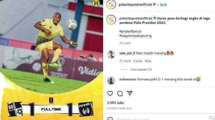 Hasil Grup B Piala Presiden 2022 - Skor Akhir Imbang, Barito Putera dan Rans FC Berbagi Poin ...