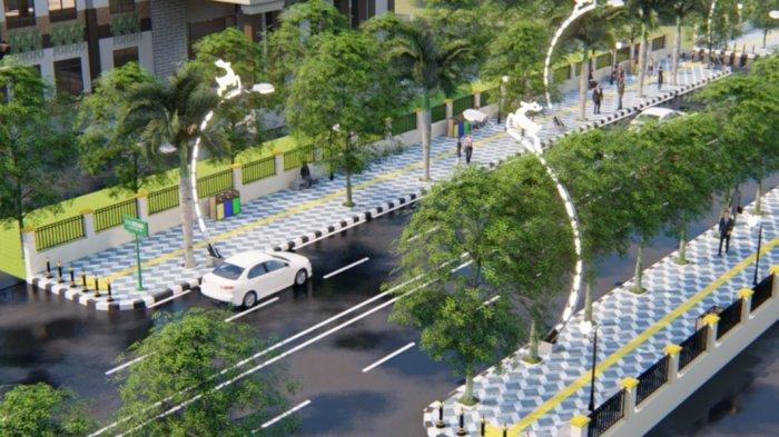 Drainase dan Pedestrian Hadji Boejasin Tala Mulai Digarap, PJU Kanan ...