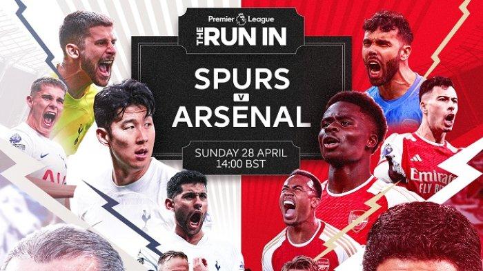 Link TV Online Live Streaming Bola Tottenham vs Arsenal, Liga Inggris Hari ini Jam 20.00 WIB ...
