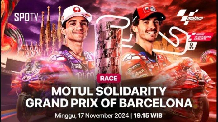 Jadwal Race MotoGP Barcelona 2024 Hari Ini Live Gratis Trans7, Penentu Gelar Juara Pecco vs ...